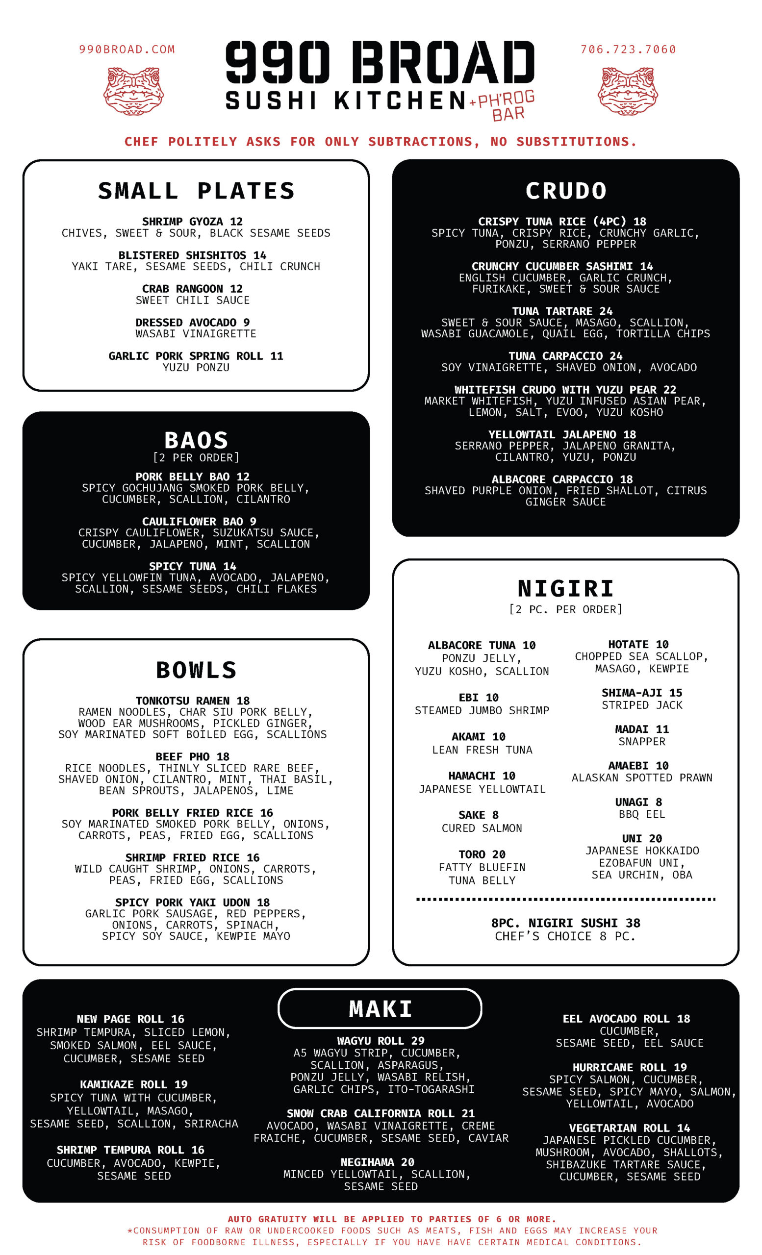 990 Broad Sushi Kitchen